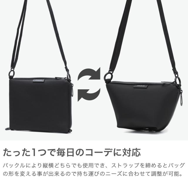 【5％OFFクーポン】【商品レビューで＋5％】【正規品1年保証】コートエシエル ショルダーバッグ サコッシュ メンズ レディース 斜めがけバッグ ブランド Cote&Ciel  おしゃれ 耐水 1.8L Inn S Sleek 28932