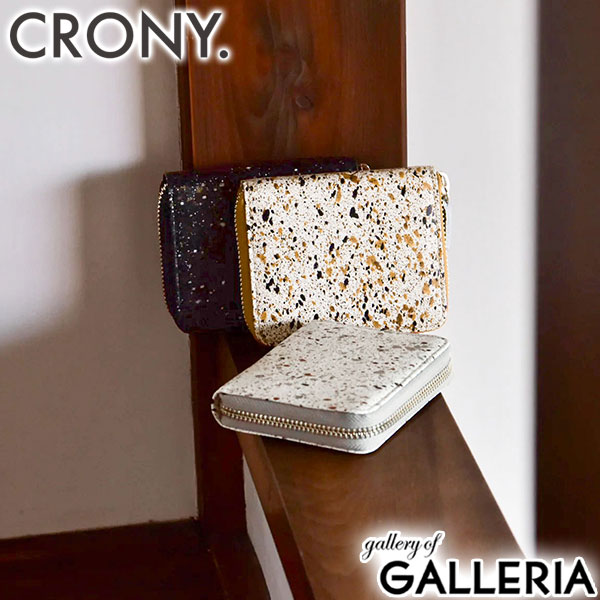 【商品レビューで＋5％】クルニー 財布 メンズ レディース 革 ブランド CRONY. 二つ折り 本革 牛革 ラウンドジップ MIKAGE MINI ROUND ZIP WALLET CRMK-10