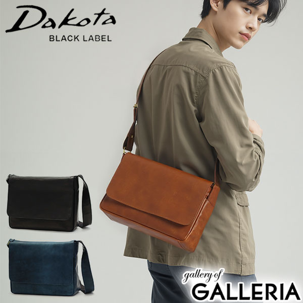 【商品レビューで＋5％】オリジナルキーホルダー付ダコタブラックレーベル ショルダーバッグ メンズ レディース 斜めがけバッグ Dakota BLACK LABEL 大人 上品 小さめ 革 本革 レザー 馬革 B5 バッグ かっこいい 斜めがけ ブランド ホースト3 1623805