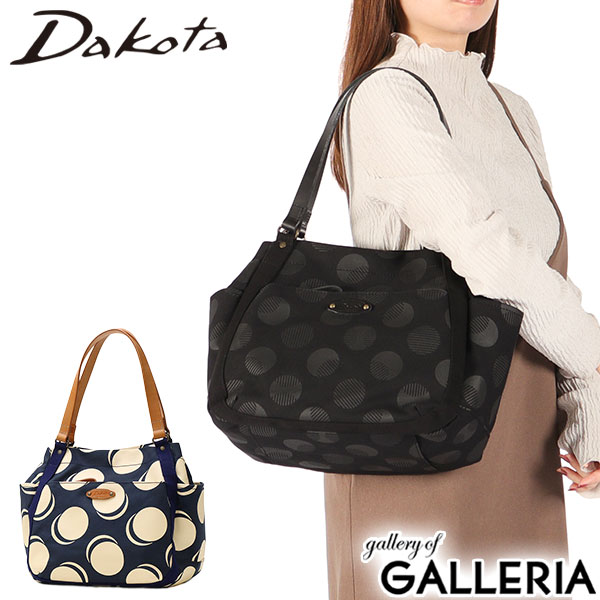 【商品レビューで＋5％】【ダコタ限定小物プレゼント】ダコタ トートバッグ レディース キャンバス 帆布 トート Dakota 布 綿 横型 自立 ドット柄 日本製 A4 シンピット 1531740