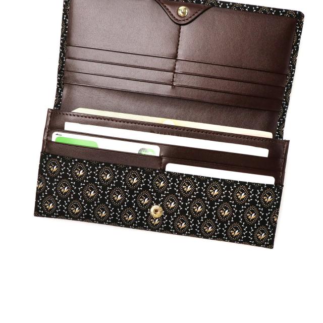 【商品レビューで＋5％】印傳屋 長財布 インデンヤ INDEN-YA しらべ 束入 財布 本革 漆 小銭入れ かぶせ 軽量 鈴蘭 和柄 レディース 7005 商品レビューで＋5％】印傳屋 長財布 インデンヤ INDEN-YA しらべ 束入