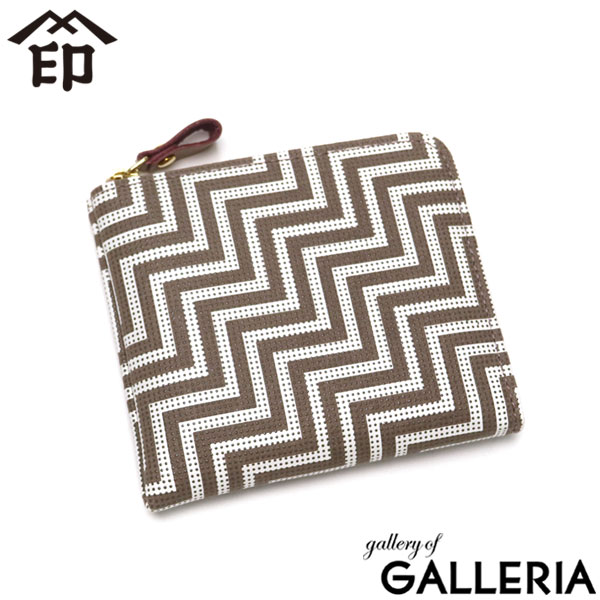 【商品レビューで＋5％】印傳屋 財布 小銭入れ レディース 革 印伝屋 インデンヤ ケース 小さめ 日本製 CHEVRON F小銭入01 7602