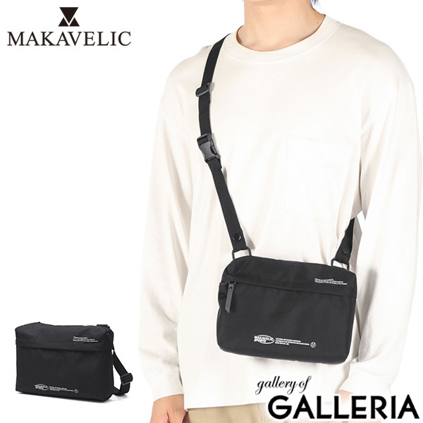 【商品レビューで＋5％】【正規品1年保証】 マキャベリック ショルダーバッグ メンズ レディース サコッシュ 小さめ MAKAVELIC ブランド 斜めがけ ミニショルダーバッグ 2L ナイロン 撥水 SQUAD Active Pocket Shoulder Bag 3125-10502