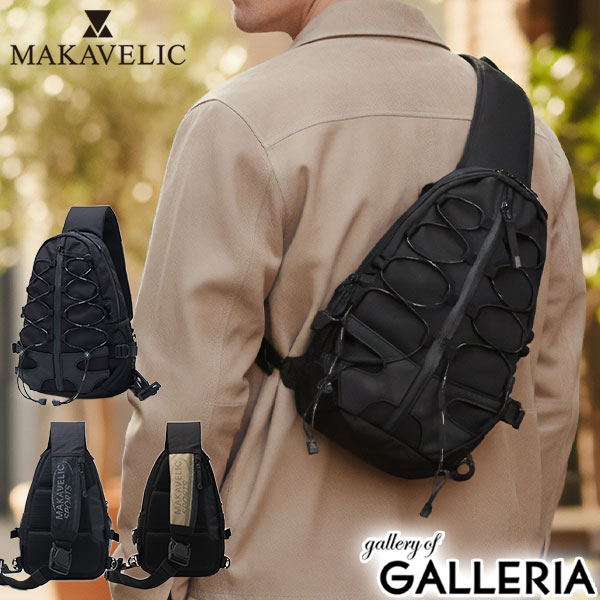 【商品レビューで＋5％】【正規品1年保証】 マキャベリック ボディバッグ 軽量 MAKAVELIC 斜めがけ 撥水 防水 黒 A5 SQUAD COCOON 5 BODY BAG 3125-10305