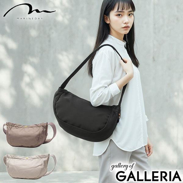 【商品レビューで＋5％】マリンデイ ショルダーバッグ レディース A5 小さめ ブランド MARINEDAY バッグ ショルダー 神戸 斜めがけ 大人 ナイロン おしゃれ 日本製 シンプル 止水ファスナー 無地 カジュアル ファスナー 66NYLON BLUEBLUE