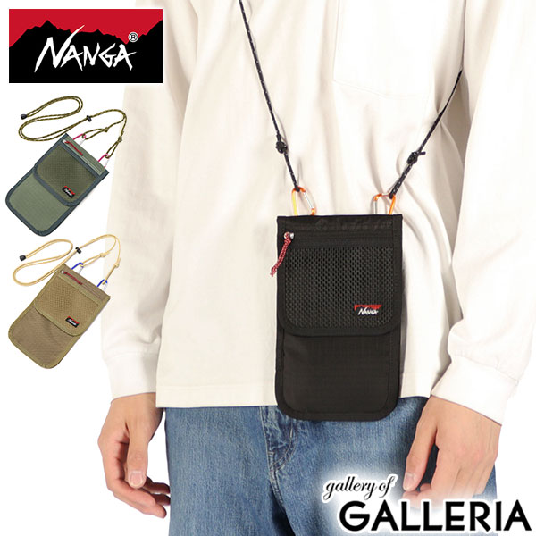 【商品レビューで＋5％】ナンガ マルチケース パスポートケース 首下げ おしゃれ NANGA 軽量 財布 一体型 ショルダー カード パスポート ショルダー NANGA×SPEAKEASY TRAVEL CASE N2502-3I306Z
