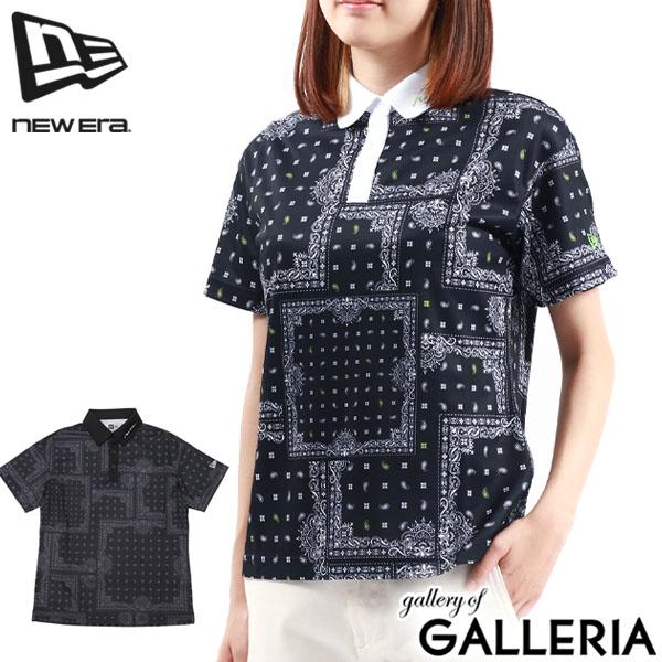 【商品レビューで＋5％】【正規取扱店】NEW ERA ゴルフウェア ニューエラ ゴルフ ウェア トップス バンダナ柄 半袖 ポロシャツ All Over