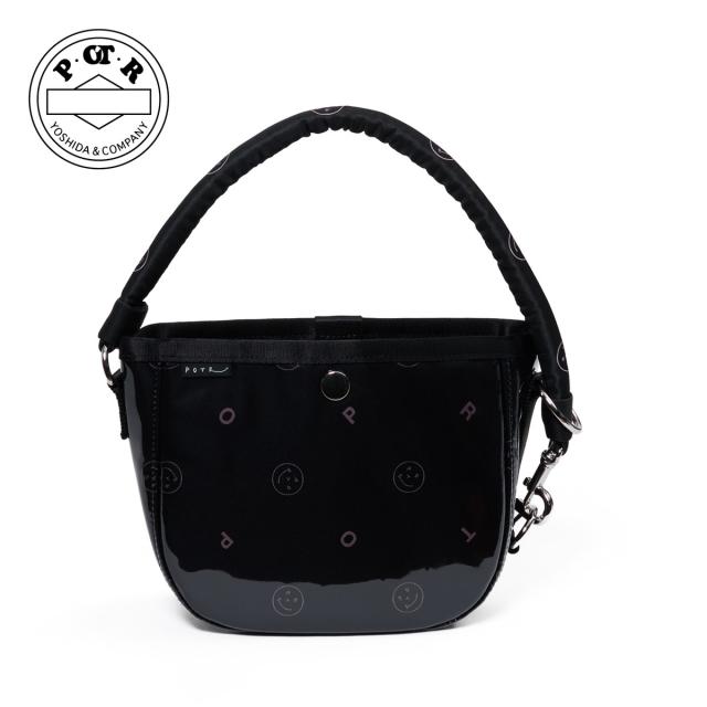 【商品レビューで＋5％】POTR グロス ラウンドバッグ ミニ 993-15205 GLOSS ROUND BAG MINI ハンドバッグ トートバッグ 手持ち 肩掛け 小さめ ジャカード織り PVC