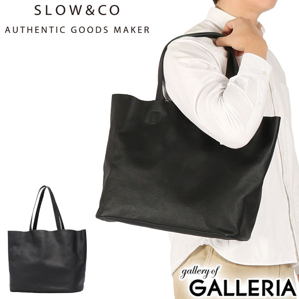 【商品レビューで＋5％】SLOW トートバッグ メンズ レディース 大きめ A4 B4 スロウ 革栃木レザー 通勤 通学 ビジネス 軽量 embossing tote bag M 300S134JI