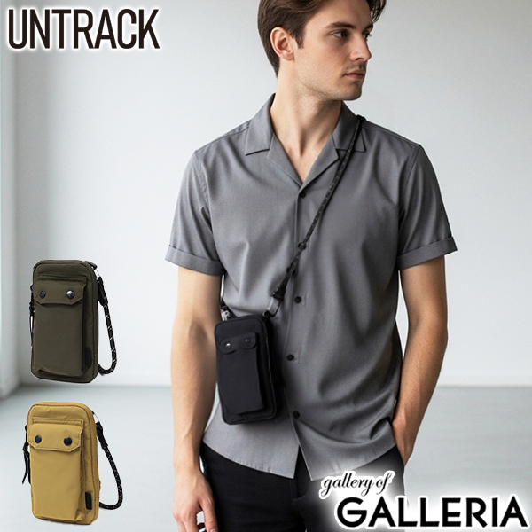 【商品レビューで＋5％】アントラック ショルダーバッグ メンズ レディース 小さめ 斜めがけ 軽量 大人 UNTRACK ミニショルダー コンパクト スマホショルダー 60371