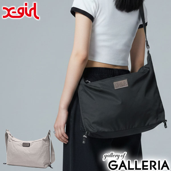 【商品レビューで＋5％】エックスガール ショルダーバッグ レディース かわいい ナイロン 斜めがけバッグ 大きめ おしゃれ X-girl ショルダー バッグ 斜めがけ  105253053008