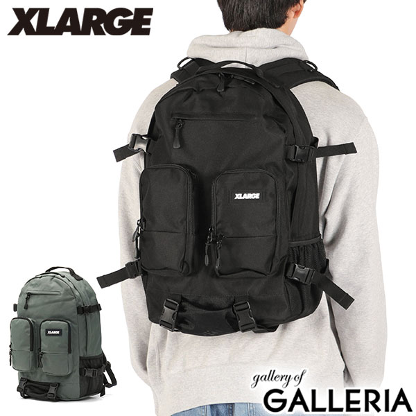 【商品レビューで＋5％】エクストララージ リュック メンズ レディース ブランド XLARGE A4 B4 UTILITY DOUBLE POCKET BACKPACK 101253053003