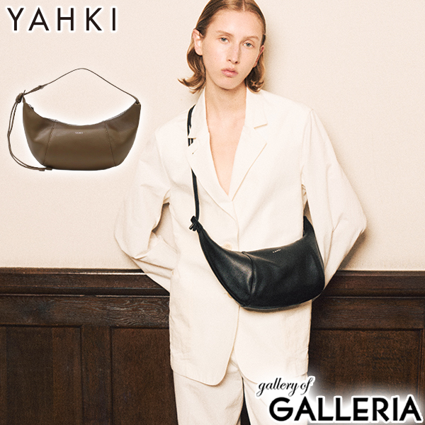 【商品レビューで＋5％】ヤーキ ショルダーバッグ レディース 軽量 YAHKI バッグ 小さめ ショルダー ブランド 上品 レザー 2WAY LEATHER SHOULDER BAG YH-741