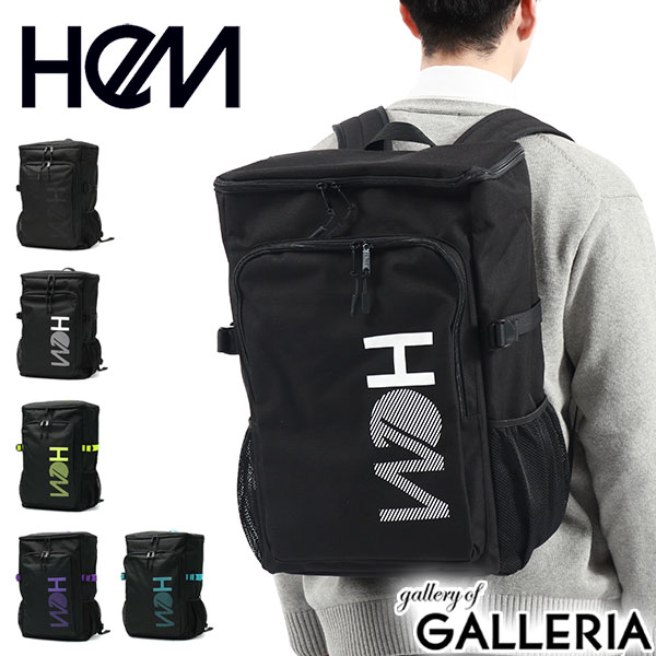 【商品レビューで＋5％】ヘム リュック HeM マーティー ボックス型 Lサイズ バッグ スクエア 大容量 B4 A4 32L 撥水 通学用 39-80760