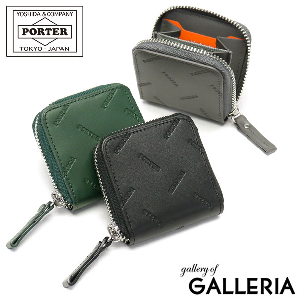 ポーター エンチェイス ケース 007-02286 財布 小銭入れ 吉田カバン PORTER ENCHASE COIN CASE コンパクト エンボス 型押し 革 本革 レザー 日本製 メンズ レディース