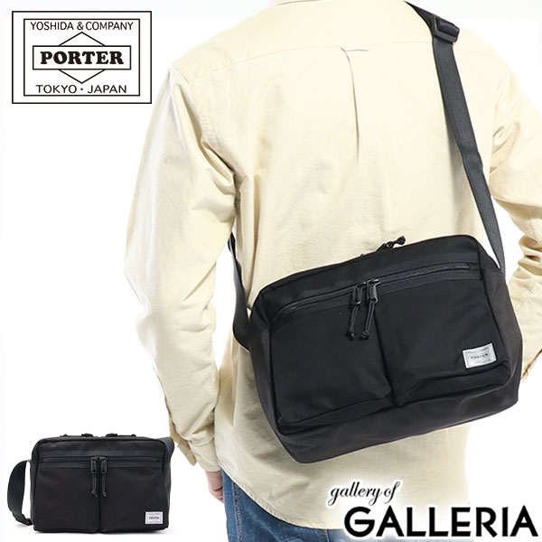 ポーター スイッチ ショルダーバッグ(L) 874-19673 ショルダー 吉田カバン PORTER SWITCH SHOULDER BAG(L) 斜めがけ コットン ブラック カジュアル 撥水 メンズ レディース