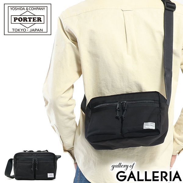ポーター スイッチ ショルダーバッグ(S) 874-19674 ショルダーバッグ 吉田カバン PORTER SWITCH SHOULDER BAG(S) 斜めがけ 小さめ ミニショルダー コットン ブラック カジュアル 撥水 メンズ レディース