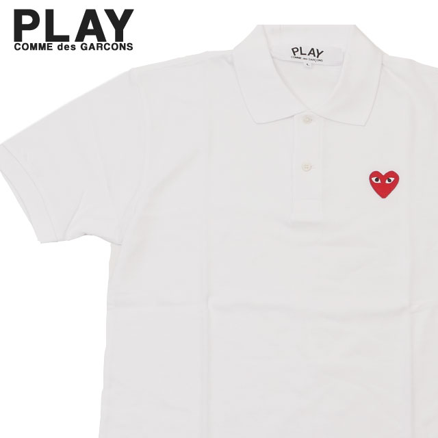 新品 プレイ コムデギャルソン PLAY COMME des GARCONS RED HEART POLO SHIRT 鹿の子 ポロシャツ AX-T006-051 TOPS