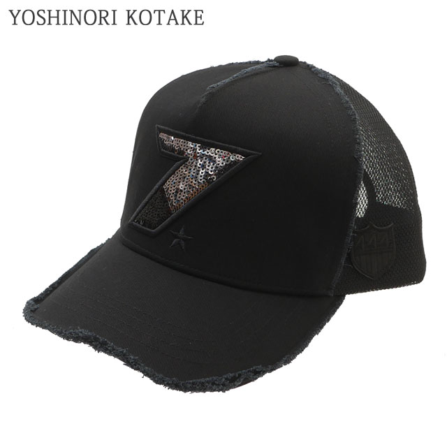 新品 ヨシノリコタケ YOSHINORI KOTAKE 2TONE 7LOGO SPANGLE MESH CAP メッシュ キャップ エンブレム ゴルフキャップ スポーツ ヘッドウェア