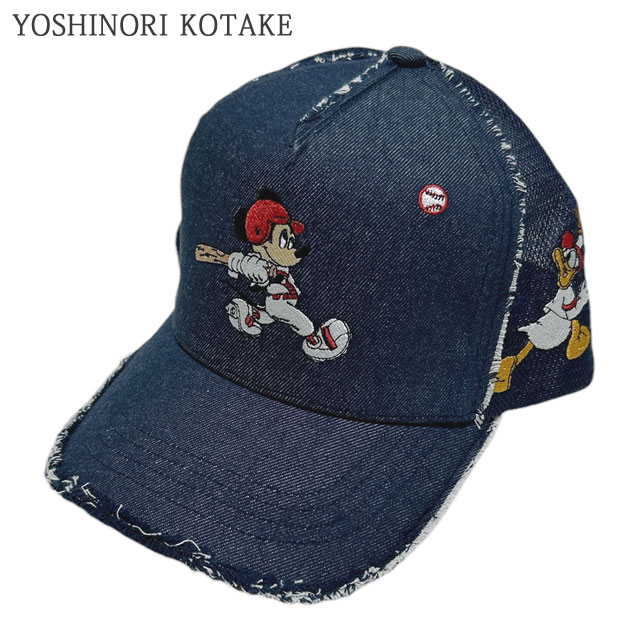 新品 ヨシノリコタケ YOSHINORI KOTAKE MICKEY BASEBALL MESH CAP ミッキー メッシュ キャップ トラッカー ヘッドウェア