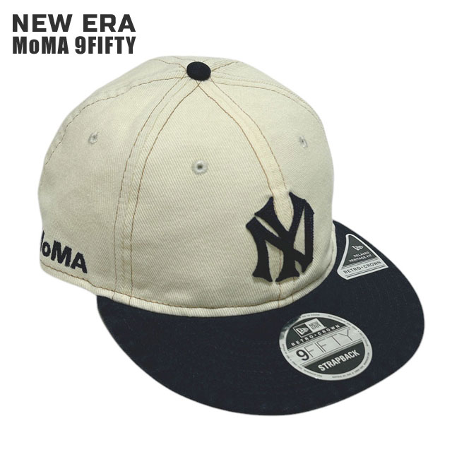 新品 ニューエラ NEW ERA x モマ MoMA ニューヨーク ヤンキース RC 9FIFTY CAP ストラップバック キャップ NATURAL ヘッドウェア
