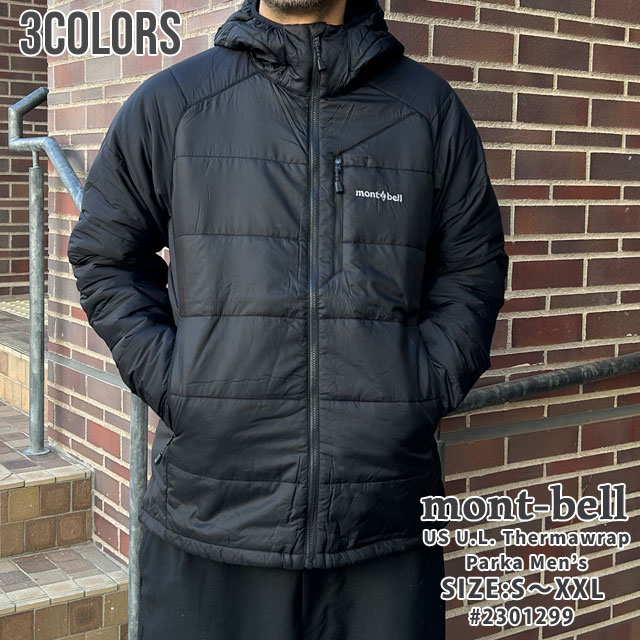 新品 モンベル mont-bell US U.L.サーマラップ パーカ Mens 中綿 ジャケット 2301299 海外モデル 保温性 耐久性 ストレッチ性 アウトドア OUTER