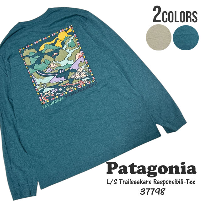 新品 パタゴニア Patagonia Long-Sleeved Trailseekers Responsibili Tee ロングスリーブ トレイルシーカーズ レスポンシビリティー 長袖Tシャツ 37798 アウトドア キャンプ サーフ 海 山 TOPS