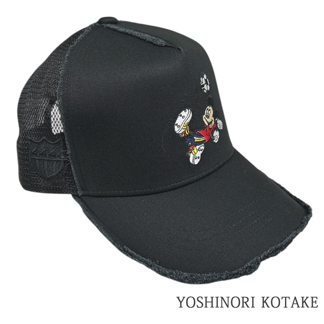 新品 ヨシノリコタケ YOSHINORI KOTAKE MICKEY SOCCER MESH CAP ミッキー グーフィー メッシュ キャップ トラッカー Disney ディズニー ヘッドウェア