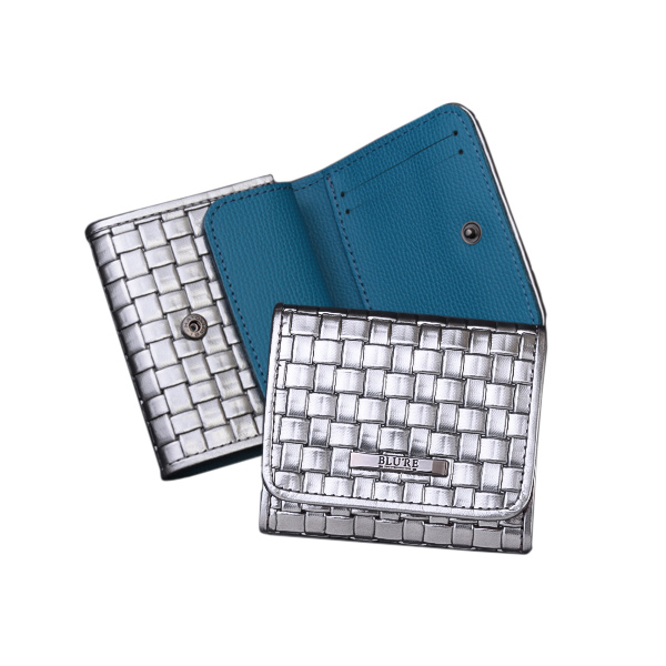 財布 メンズ ミニ財布 コンパクト財布 光沢 イタリアンレザー 本革 牛革 メッシュ 型押し 日本製 BLURE ブルーレ 【BLU-7002】 ブランド 人気 財布 メンズ ミニ財布 コンパクト財布 光沢 イタリアンレザー 本革