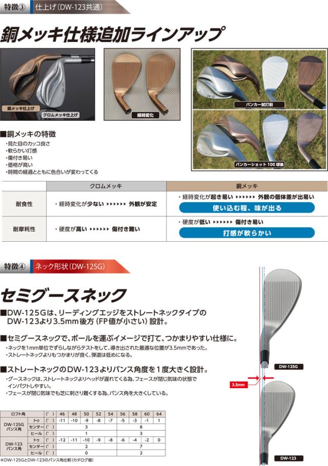 キャスコ ドルフィンウェッジ Copper DW-125G セミグースネック