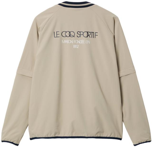 ルコックスポルティフ ゴルフ プルオーバー 2WAY クルーネック ブルゾン ウェア メンズ 2025年秋冬モデル M-3L LG5FWB03M ルコックスポルティフ ゴルフ プルオーバー 2WAY クルーネック