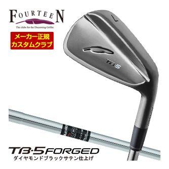 特注カスタムクラブ フォーティーン 2025NEW TB-5 FORGED アイアン ダイヤモンドブラックサテン仕上げ Elevate MPH95 シャフト 単品[＃5、＃6、＃7、＃8、＃9、PW]
