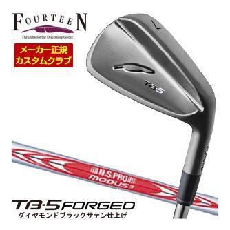 特注カスタムクラブ フォーティーン 2025NEW TB-5 FORGED アイアン ダイヤモンドブラックサテン仕上げ N.S.PRO MODUS3 TOUR105 シャフト 4本セット[＃7-P]