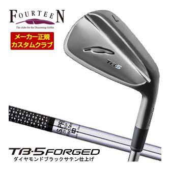 特注カスタムクラブ フォーティーン 2025NEW TB-5 FORGED アイアン ダイヤモンドブラックサテン仕上げ N.S. PRO 750GH シャフト 4本セット[＃7-P]