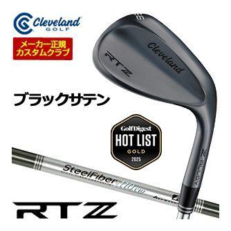 特注カスタムクラブ クリーブランド RTZ ブラックサテン ウエッジ Aerotech Steel Fiber i シャフト