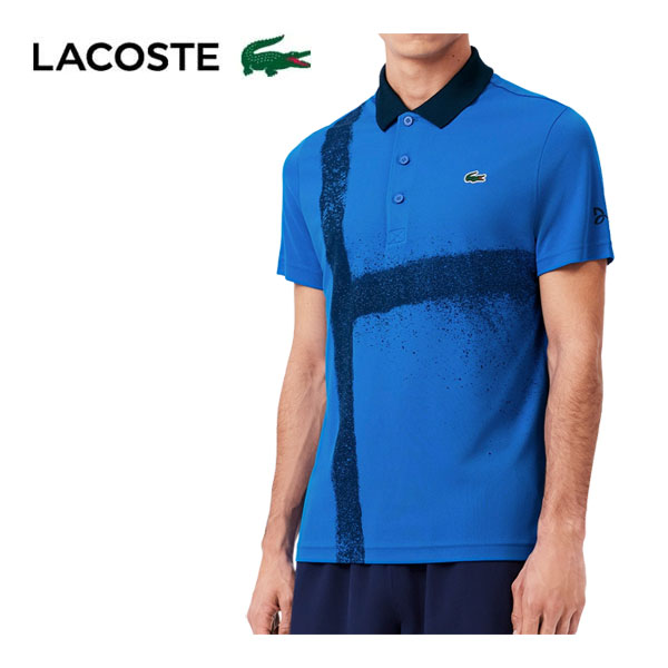 ラコステ ジョコビッチ コートライン ドライ 半袖 ポロシャツ スポーツウェア メンズ 2025年春夏モデル M-XL DH8971-99