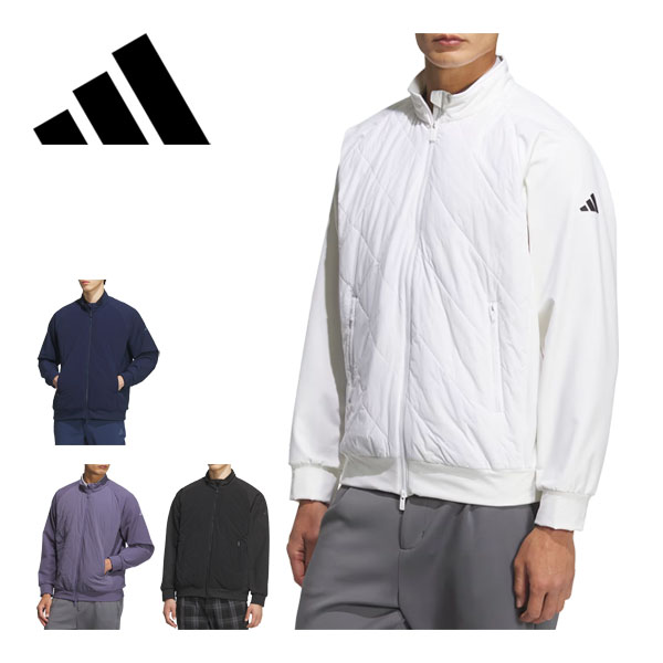 アディダス ゴルフ COLD. RDY キルトコンビネーション ハイブリッド フルジップ 中綿 ジャケット ウェア メンズ 2025年秋冬モデル S-3XL JVU97