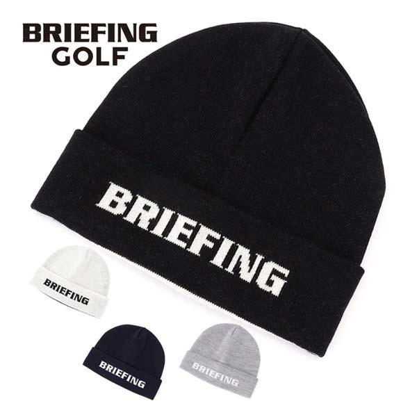 ブリーフィング ゴルフ WR ウール ロゴ ビーニー ゴルフウェア メンズ BRG253MC4