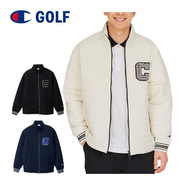 チャンピオン ゴルフ サガラ刺繍 フルジップ 中綿ジャケット ウェア メンズ 2025年秋冬モデル M-XL C3-CG604