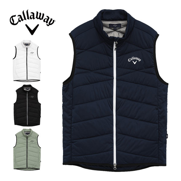 キャロウェイ スターストレッチ フルジップ 中綿ベスト ゴルフウェア メンズ 2025年秋冬モデル M-3L C25216103