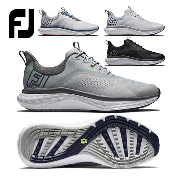 フットジョイ FJ クオンタム LACED スパイクレス ゴルフシューズ メンズ ウィズ：W