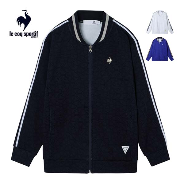 ルコックスポルティフ ゴルフ トライアングル総柄 フルジップジャージ ブルゾン ウェア レディース 2025年秋冬モデル S-LL LG5FJG00L