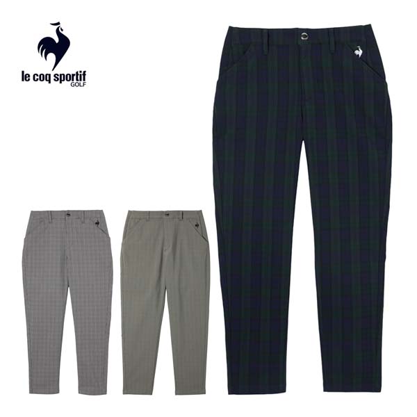 ルコックスポルティフ ゴルフ チェック柄 9分丈 ロングパンツ ウェア レディース 2025年秋冬モデル S-3L LG5FLP53L