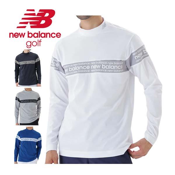ニューバランス ゴルフ 配色ラインロゴ モックネック 長袖シャツ ウェア メンズ 2025年秋冬モデル M-3L 012-5267002