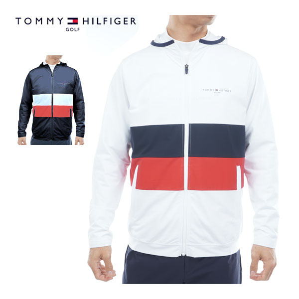 トミーヒルフィガー スウェット フルジップ フーディー ジャケット ゴルフウェア メンズ 2025年秋冬モデル M-3L THMA559