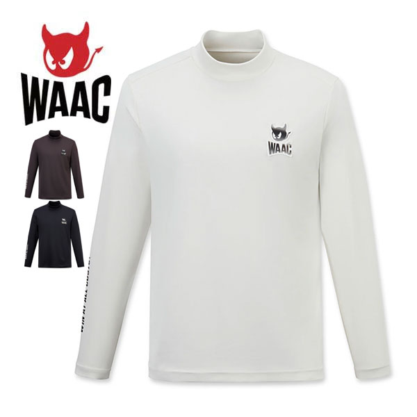 WAAC PLAYERS EDITION モックネック長袖シャツ ゴルフウェア メンズ 2025年秋冬モデル M-XL 072254031