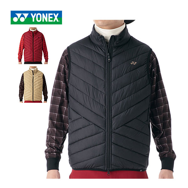 ヨネックス ヒートカプセル フルジップ 中綿 ベスト ブルゾン ゴルフウェア メンズ M-3L GWF9224
