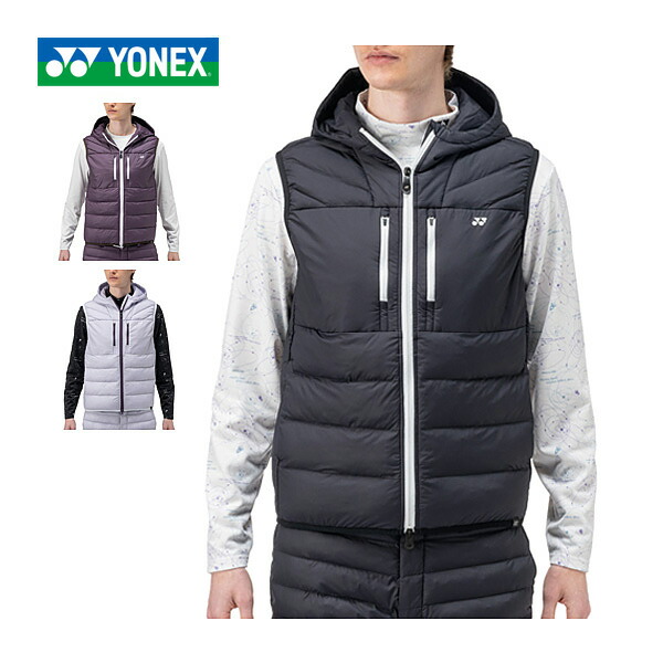ヨネックス ヒートカプセル ソラトビ フルジップ フーディ 中綿 ベスト ゴルフウェア メンズ 2025年秋冬モデル M-3L GWF9231