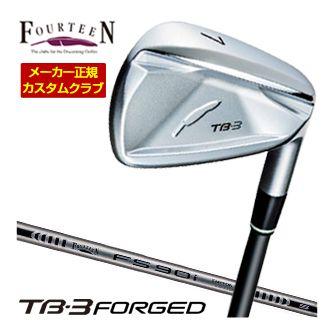 特注カスタムクラブ フォーティーン 2025NEW TB-3 FORGED アイアン FS-90i ブラックカラー オリジナルスチール シャフト 単品[＃5、＃6、＃7、＃8、＃9、PW]
