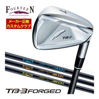 特注カスタムクラブ フォーティーン 2025NEW TB-3 FORGED アイアン FT-40i / FT-50i / FT-60i カーボンシャフト 4本セット[＃7-P]